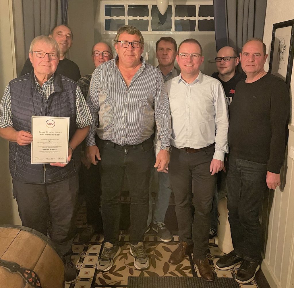 Welda - CDU Welda bestätigt Vorstand