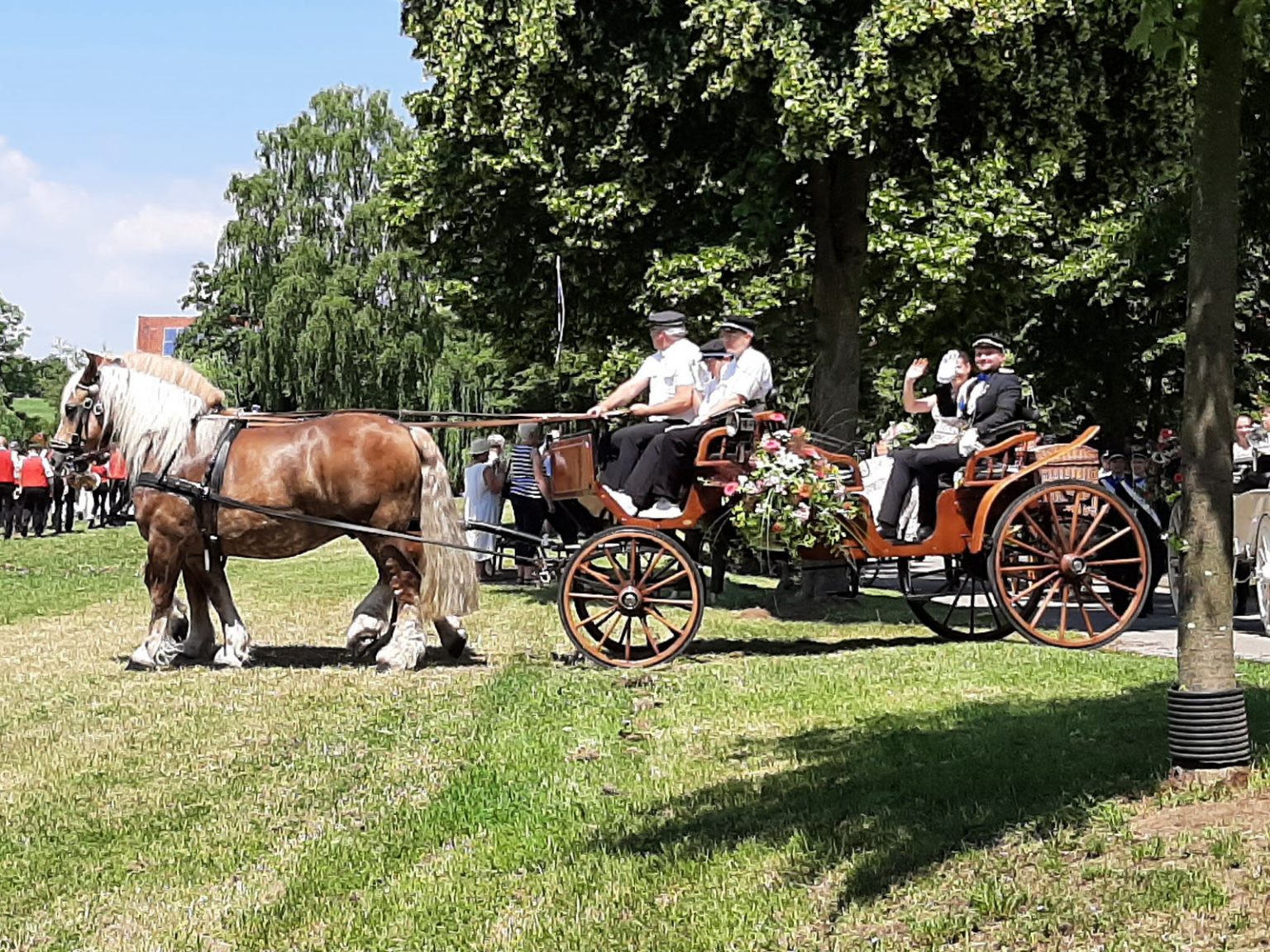 Majestäten in der Kutsche - Welda